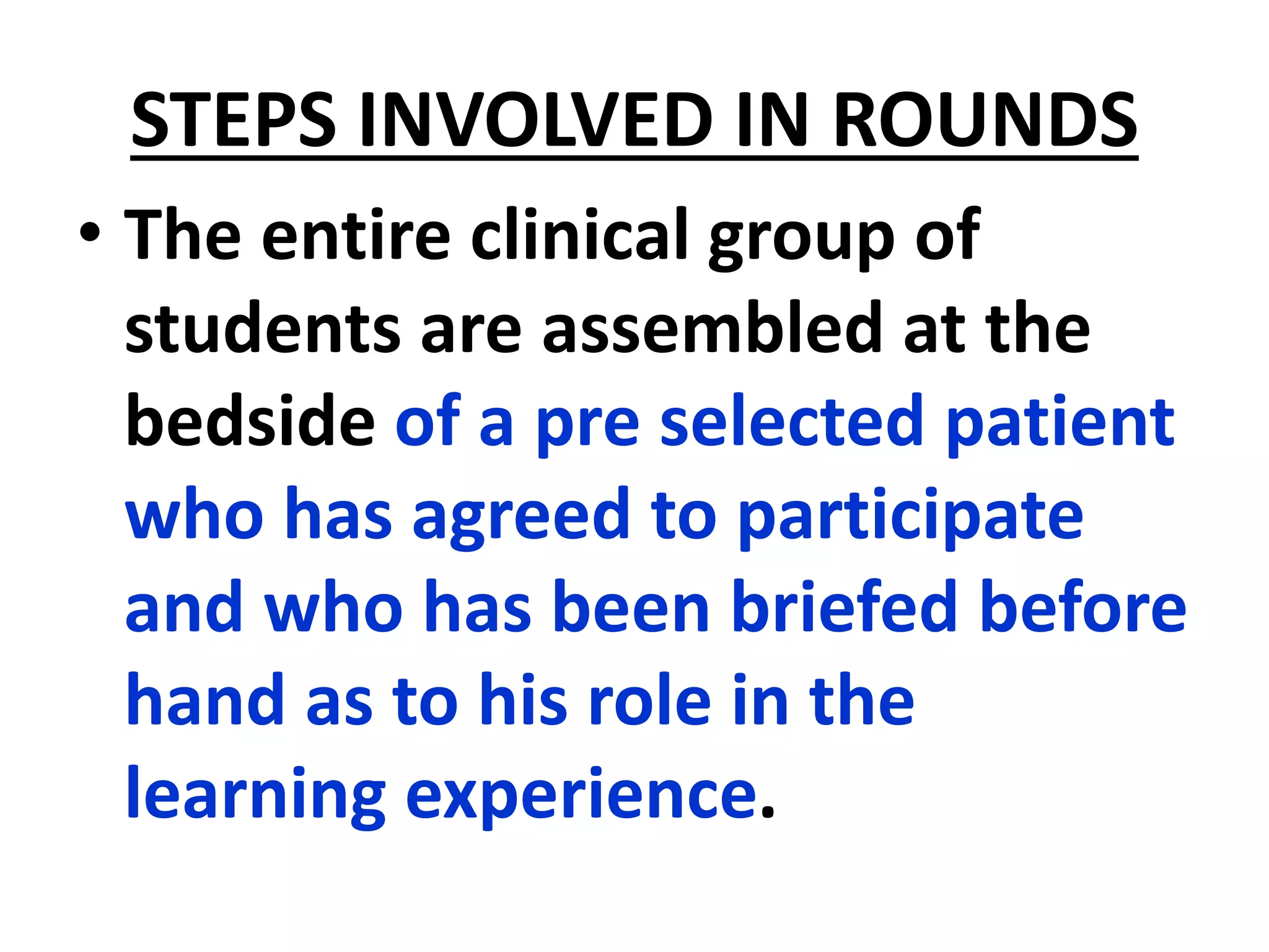 Nursing Rounds | PPTX