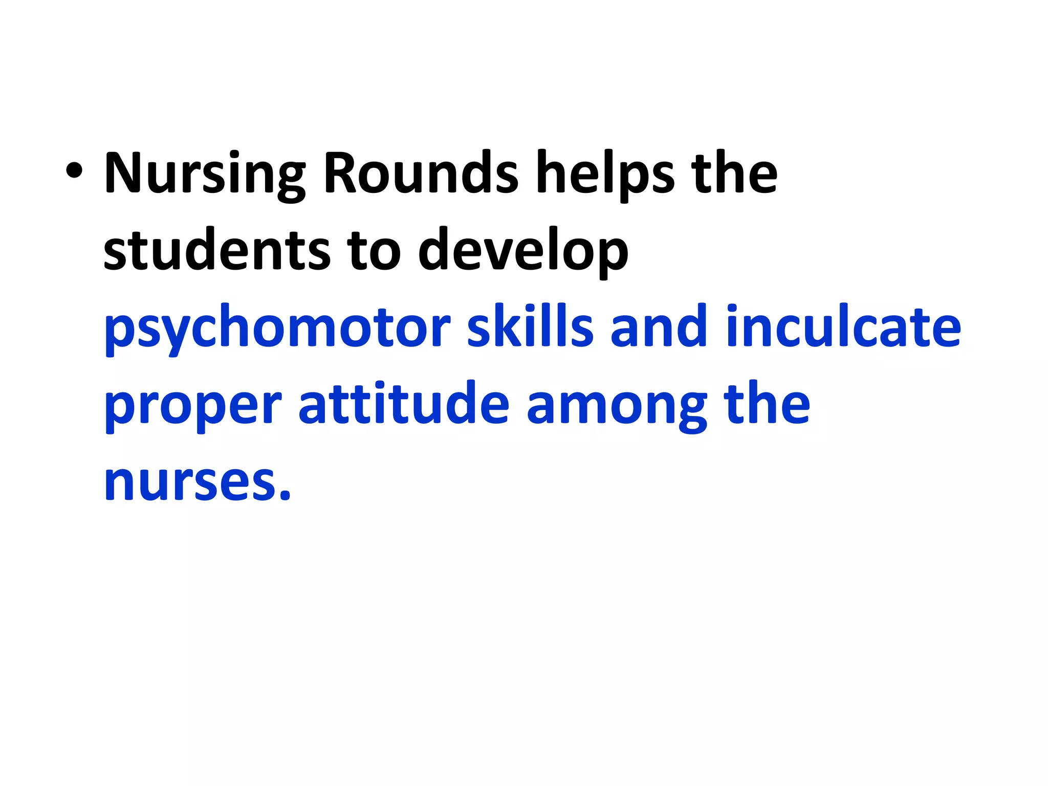 Nursing Rounds | PPTX