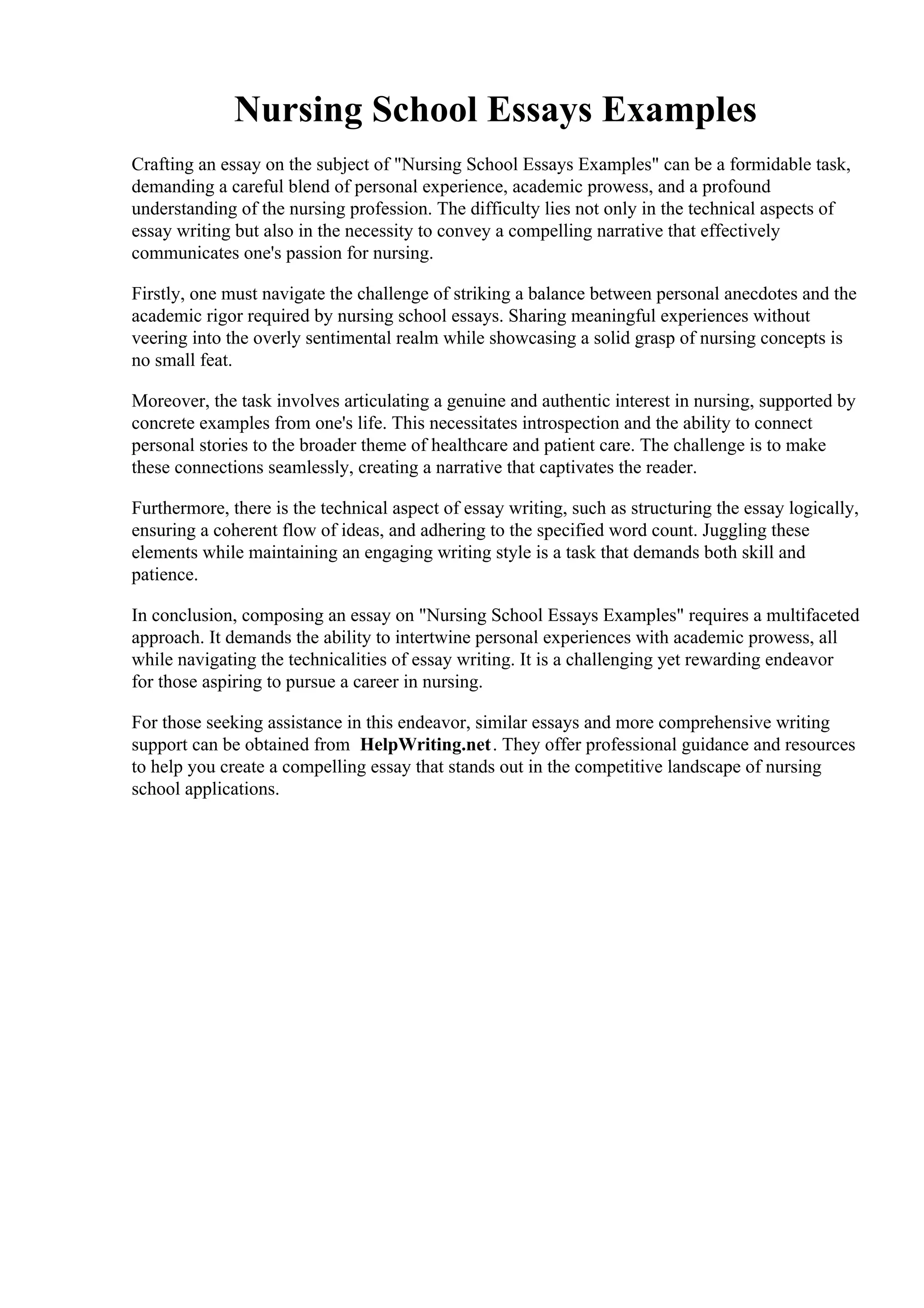 Nursing School Essays Examples.pdf