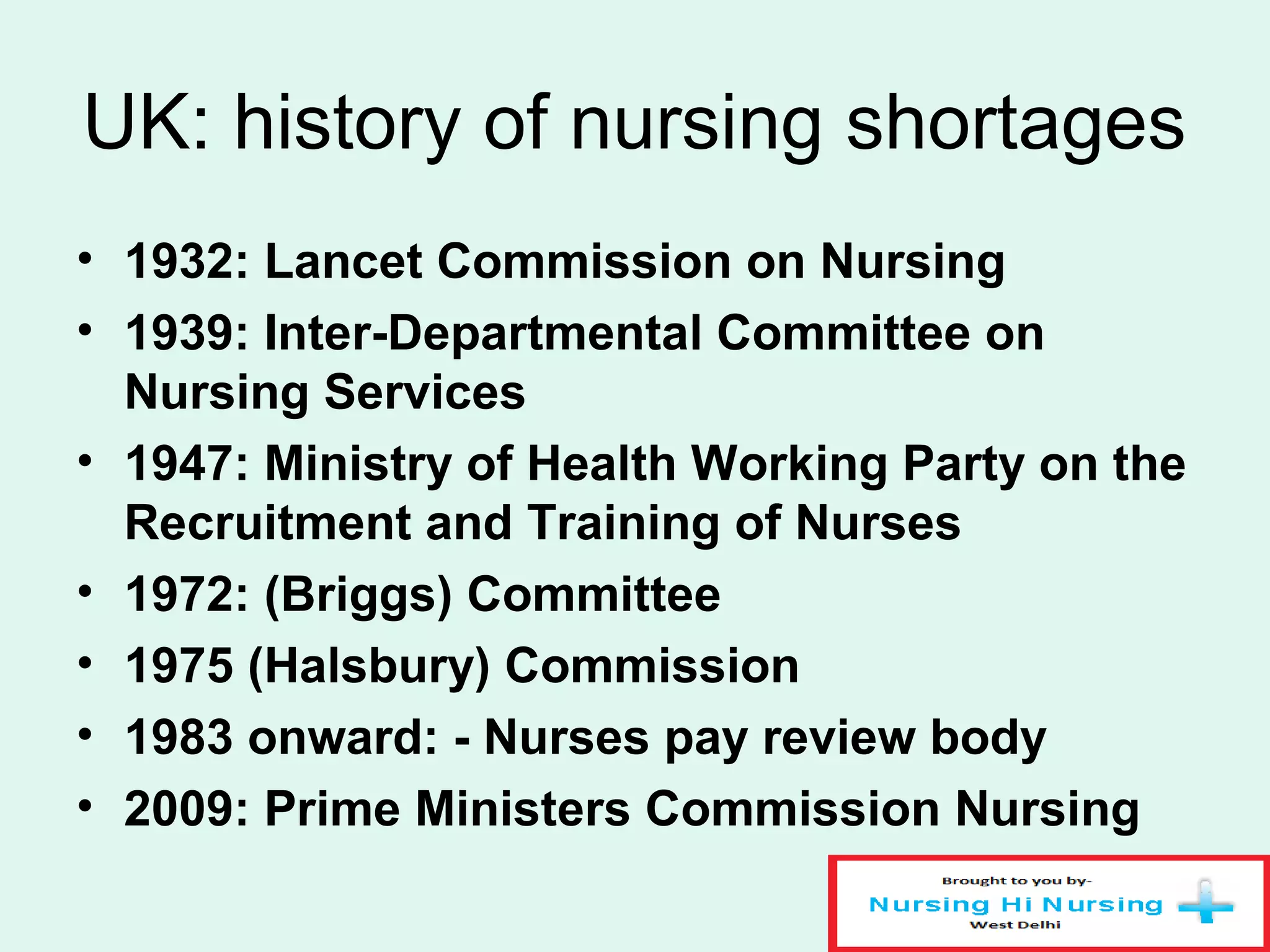 Nursing shortages | PPT