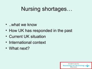 Nursing shortages | PPT