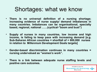 Nursing shortages | PPT