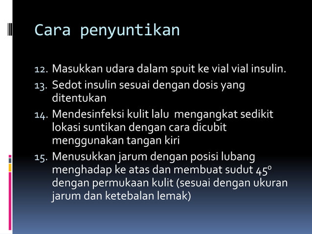 nursing skill injeksi insulin procedure.ppt