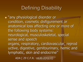 Nursing students with disabilities | PPTX