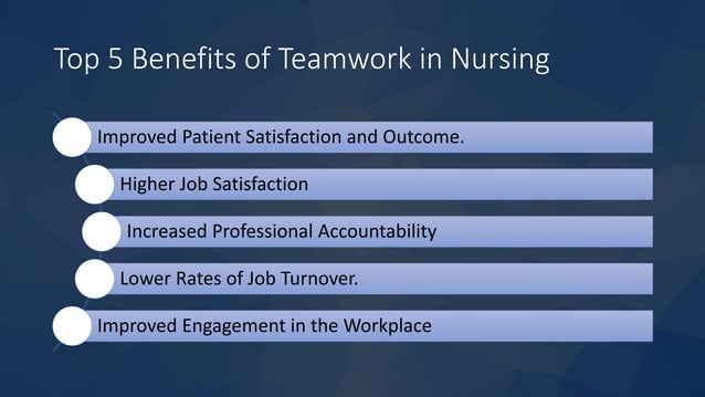 Nursing team work | PPTX | Business Administration | Business
