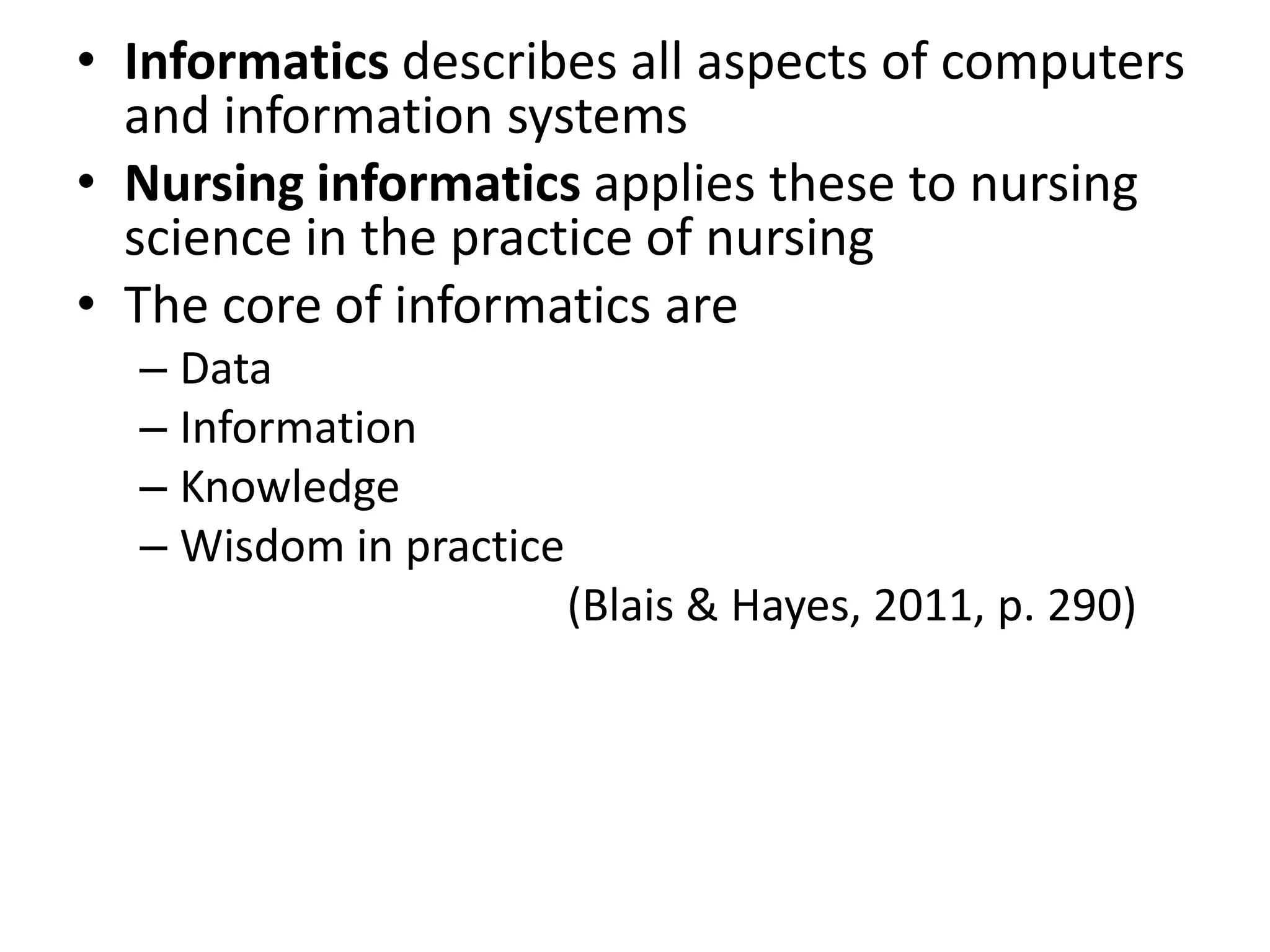 Nursing technology and informatics | PPTX