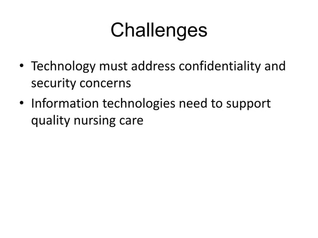 Nursing technology and informatics | PPT