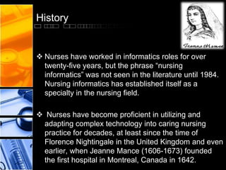 Nursing technology informatics presentation | PPTX