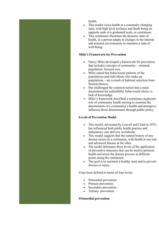 models of prevention | DOCX