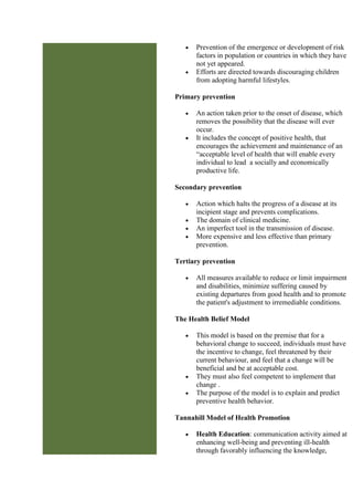 models of prevention | DOCX