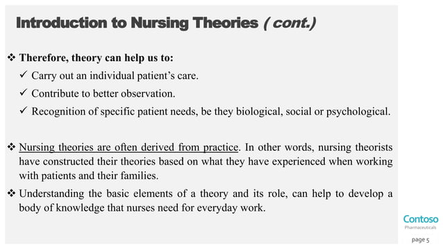 Nursing theories lec. 1.pptx | Science