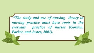 Nursing theory introduction | PPT