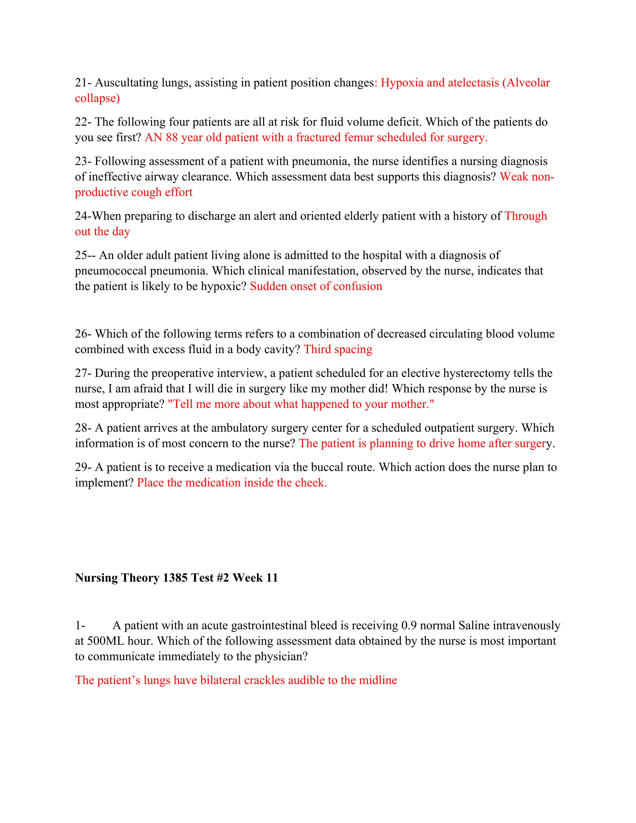 NursingTheory. Practical Nursing, week 5 | DOCX