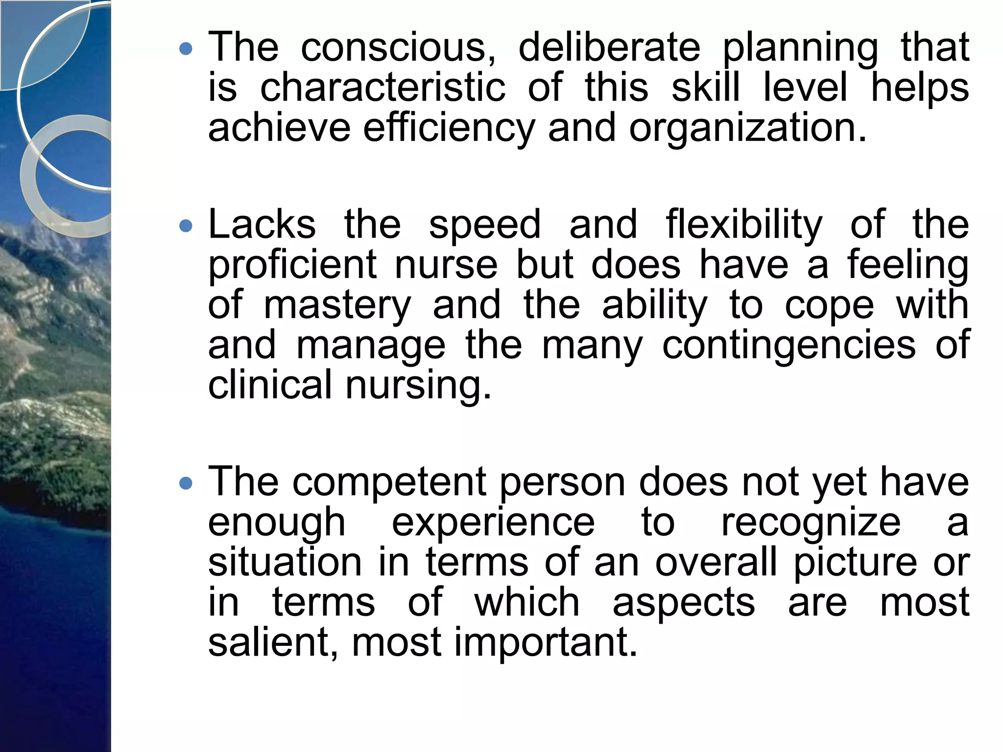 Nursing theory, expertise model | PPT