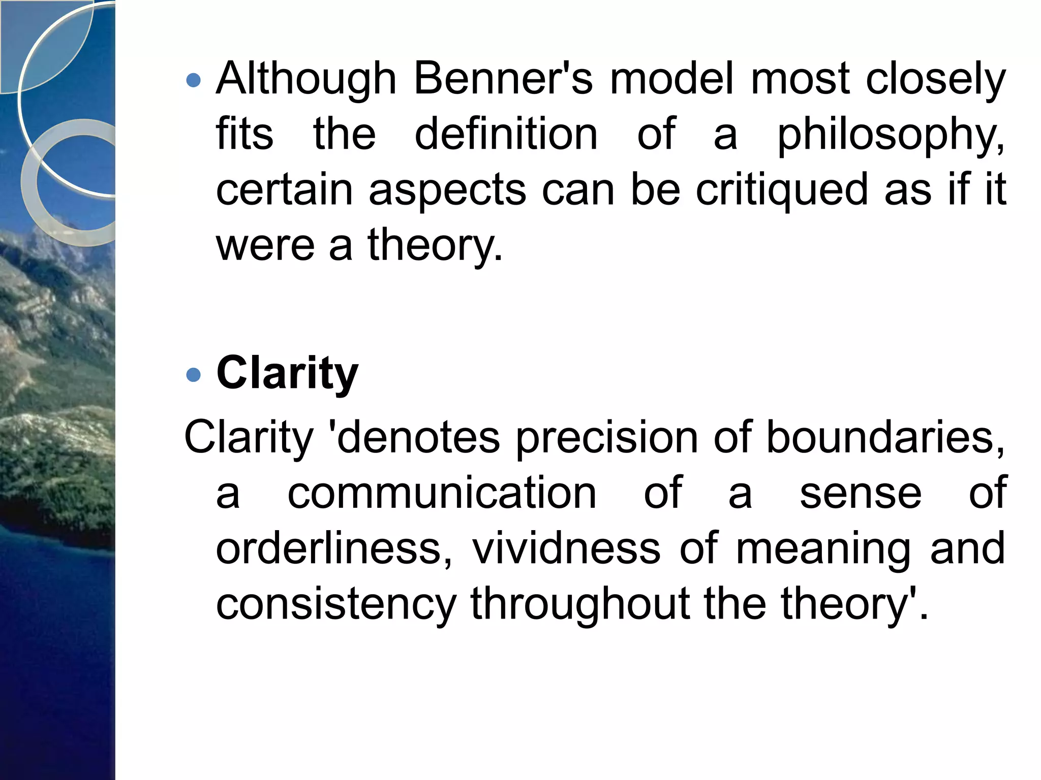Nursing theory, expertise model | PPT