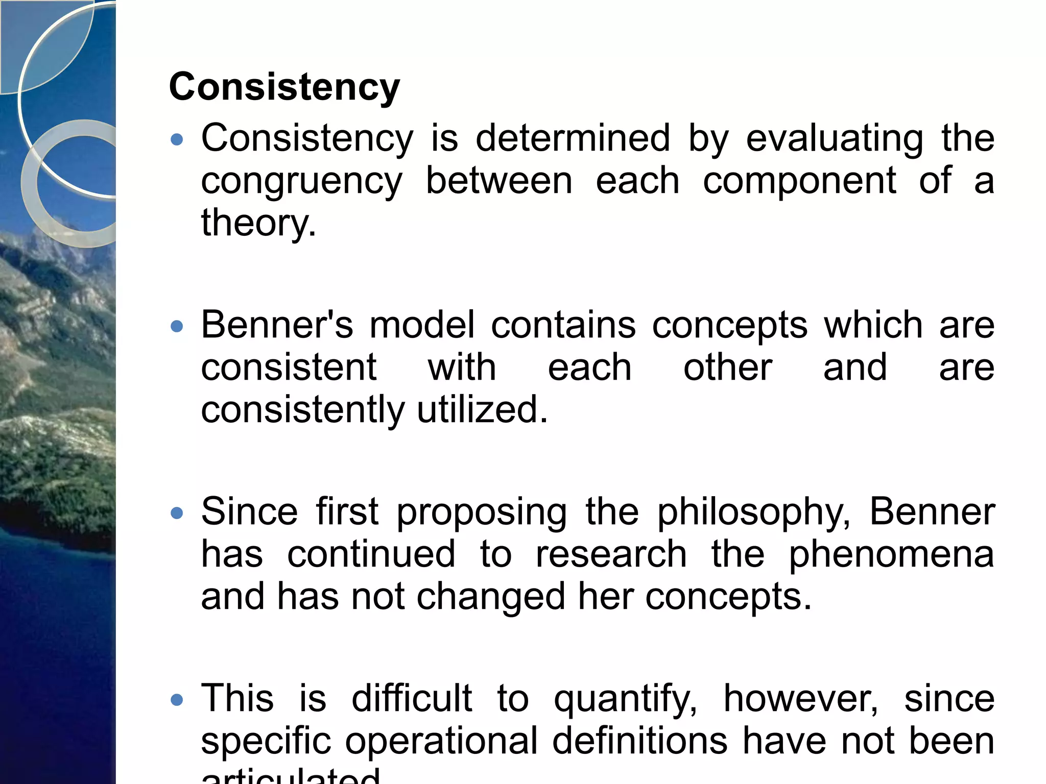 Nursing theory, expertise model | PPT