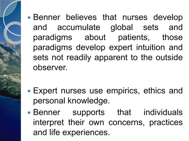 Nursing theory, expertise model | PPT