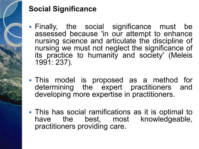 Nursing theory, expertise model | PPT