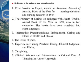 Nursing theory, expertise model | PPT