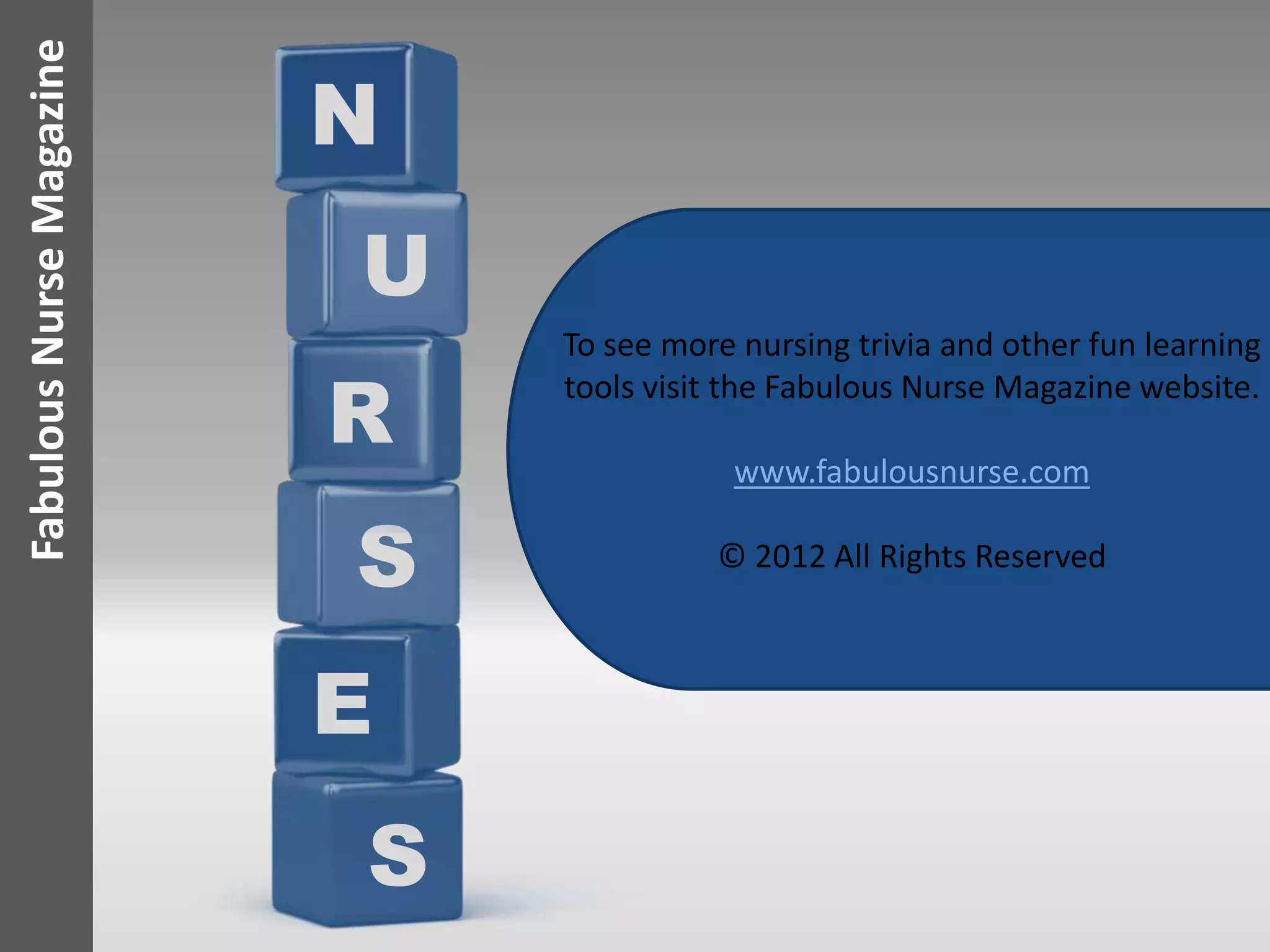 Nursing Trivia Quiz 1 Fun Nursing Facts | PPTX