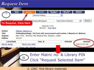 Orientation to NUS Medical/Science Library for Nursing Freshmen | PPT