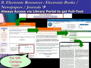 Orientation to NUS Medical/Science Library for Nursing Freshmen | PPT