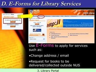 Orientation to NUS Medical/Science Library for Nursing Freshmen | PPT