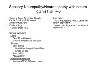 Sensory Neuropathy and neuronopathy : Case scenario and Approach | PPT