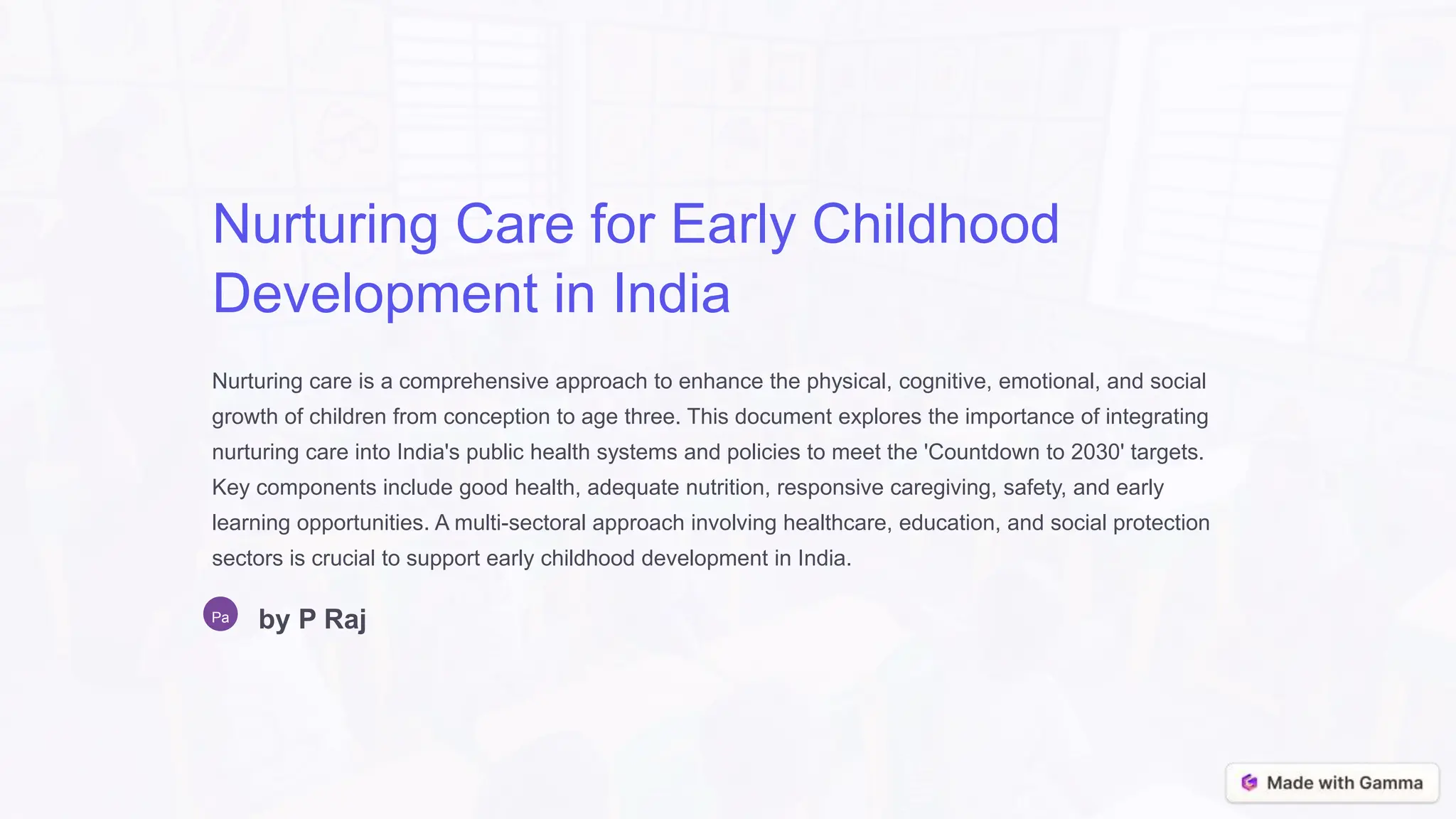Nurturing-Care-for-Early-Childhood-Development-in-India.pptx