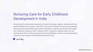 Nurturing-Care-for-Early-Childhood-Development-in-India.pptx