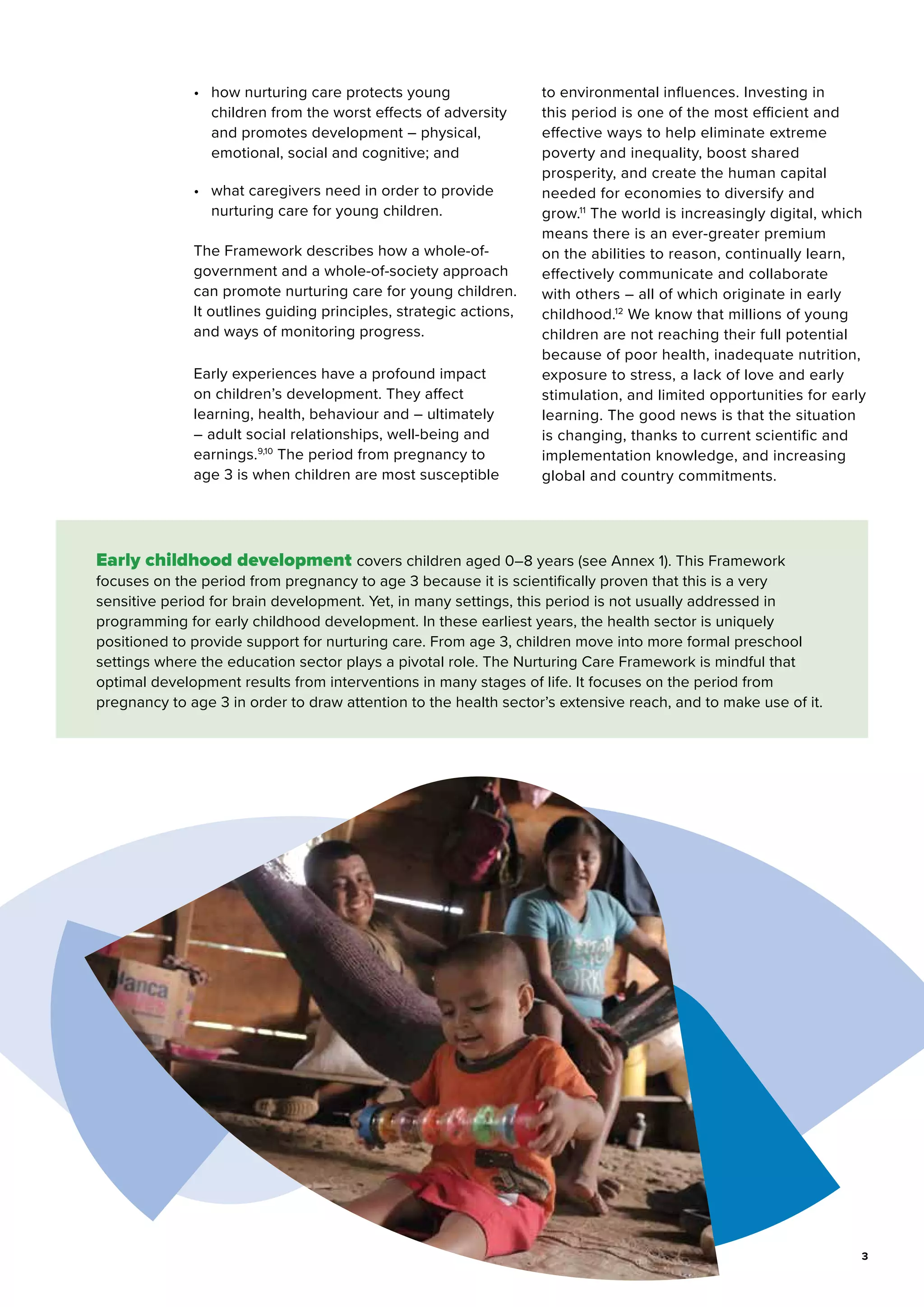 Nurturing Care for Ealy Childhood Development / WHO 2018 | PDF