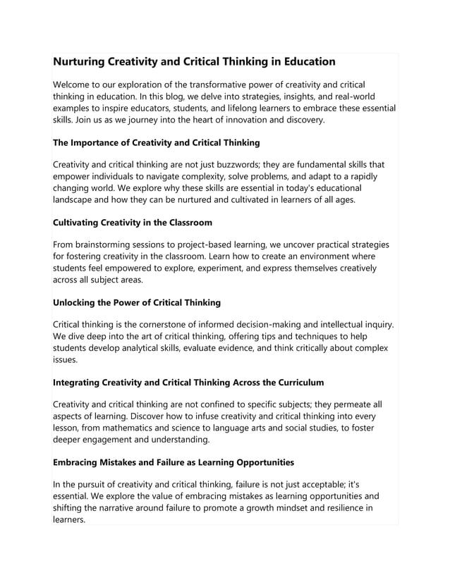 Nurturing Creativity and Critical Thinking in Education.pdf
