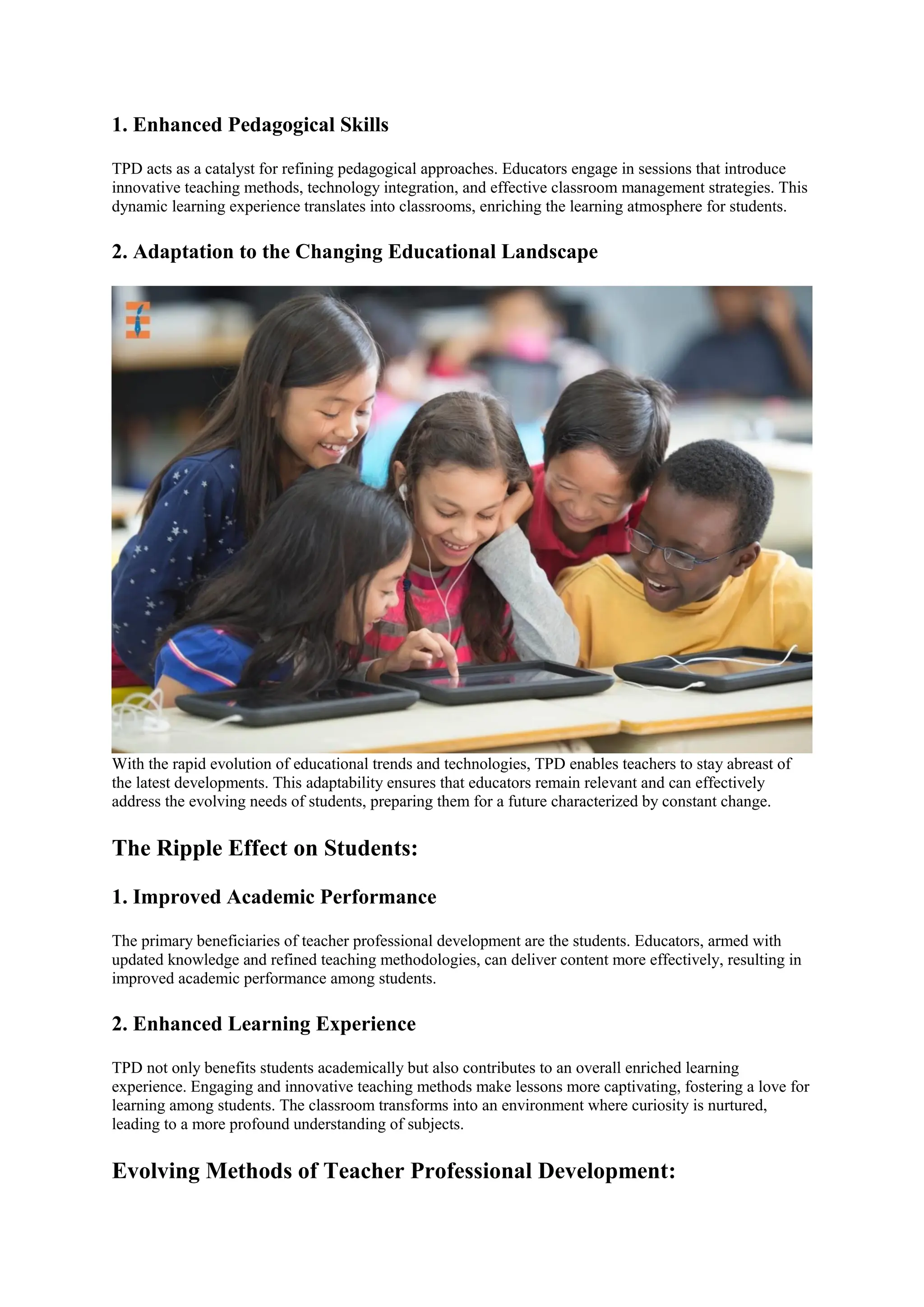 Nurturing Excellence: The Imperative of Teacher Professional ...