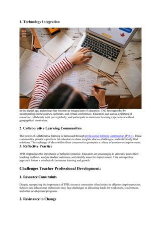 Nurturing Excellence: The Imperative of Teacher Professional Development | PDF