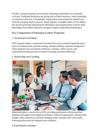 Nurturing tomorrow’s Leaders: Exploring the Significance of Emerging ...