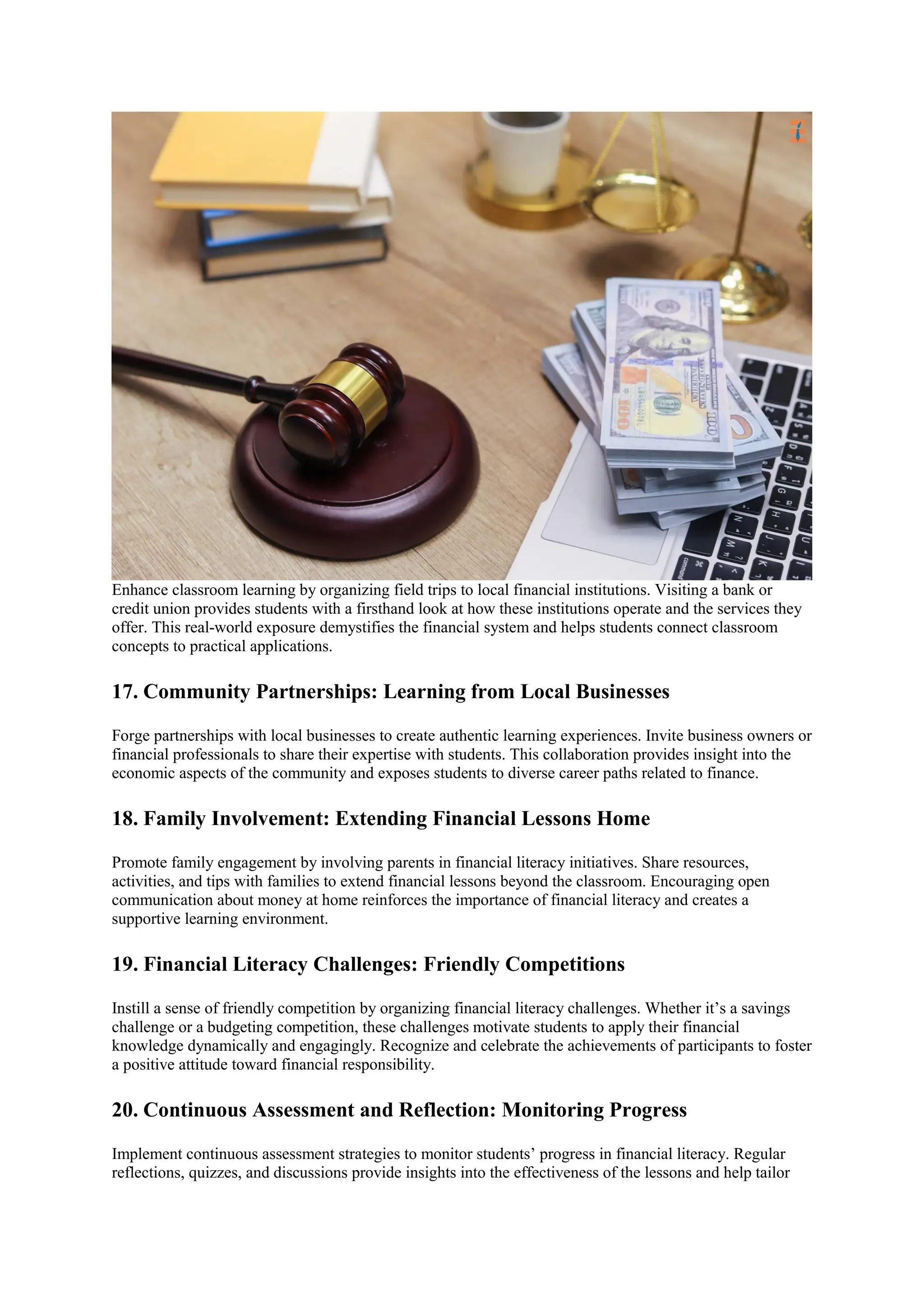 20 Effective Financial Literacy Activities and Resources for Elementary ...