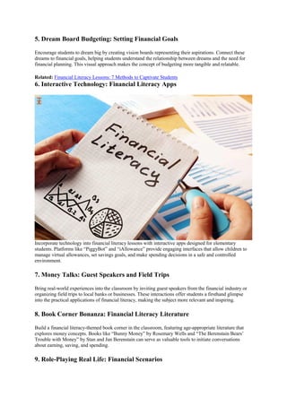20 Effective Financial Literacy Activities and Resources for Elementary ...