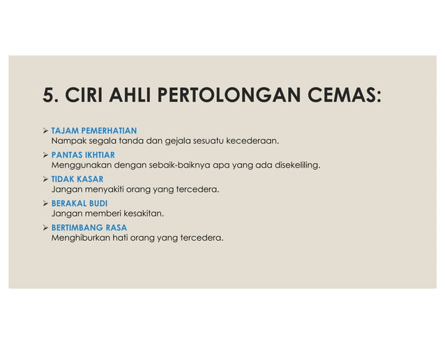 Pertolongan Cemas (First Aid) | PDF