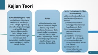 Pengembangan Modul Fisika berbasis PBL | PPTX