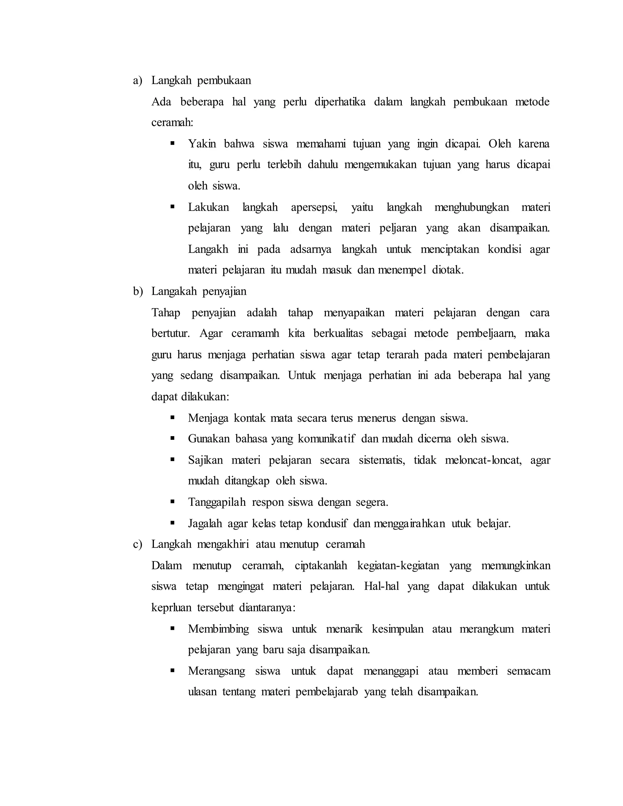 bdp Nurwaningsih kaitan antara metode ceramah dan teori ausubel | DOCX