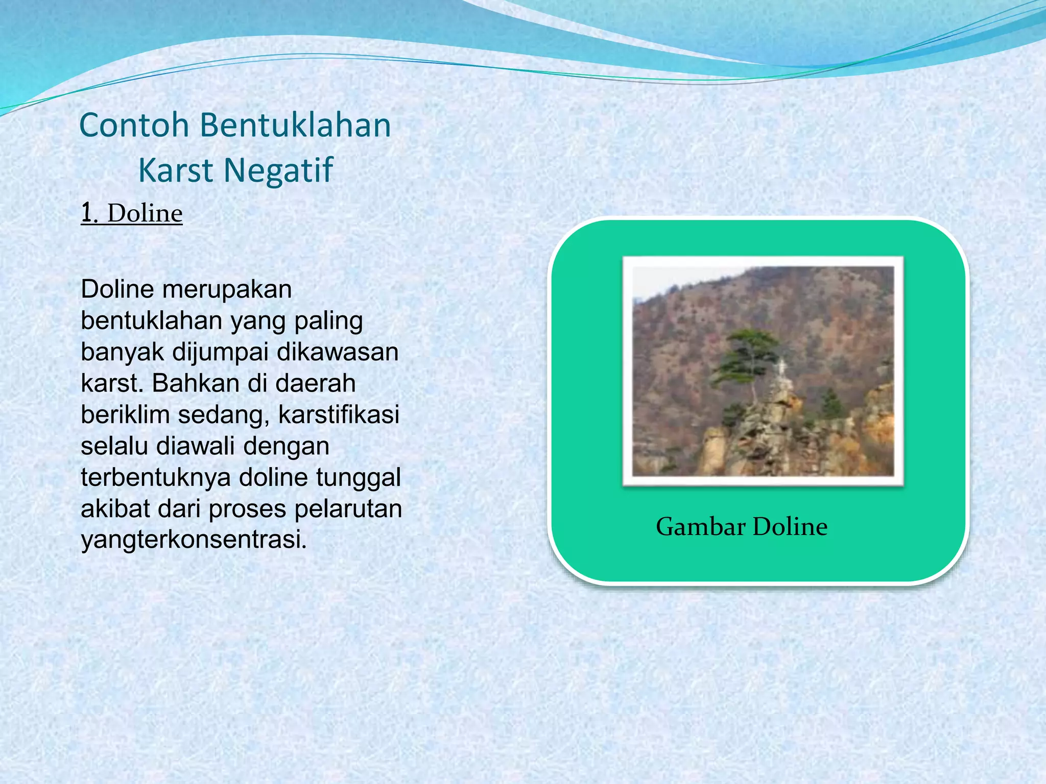 bentuklahan karst | PPTX