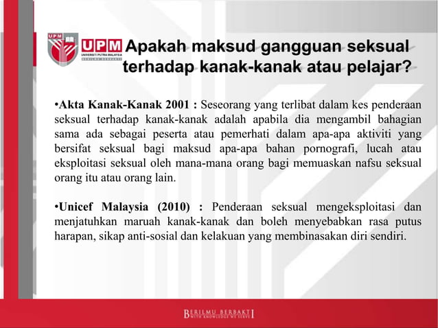 MASALAH GANGGUAN SEKSUAL DALAM KALANGAN PELAJAR DAN PERANAN KAUNSELOR | PPTX