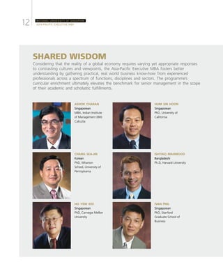 NUS Asia-Pacific Executive MBA Brochure | PDF