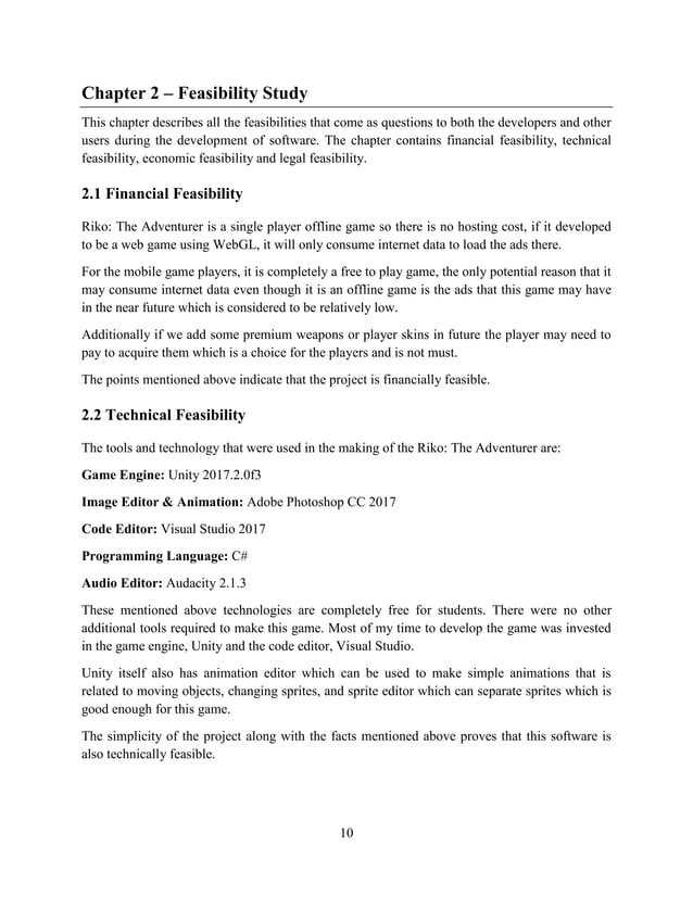 Final Year Game Project Report - Riko: The Aventurer | PDF