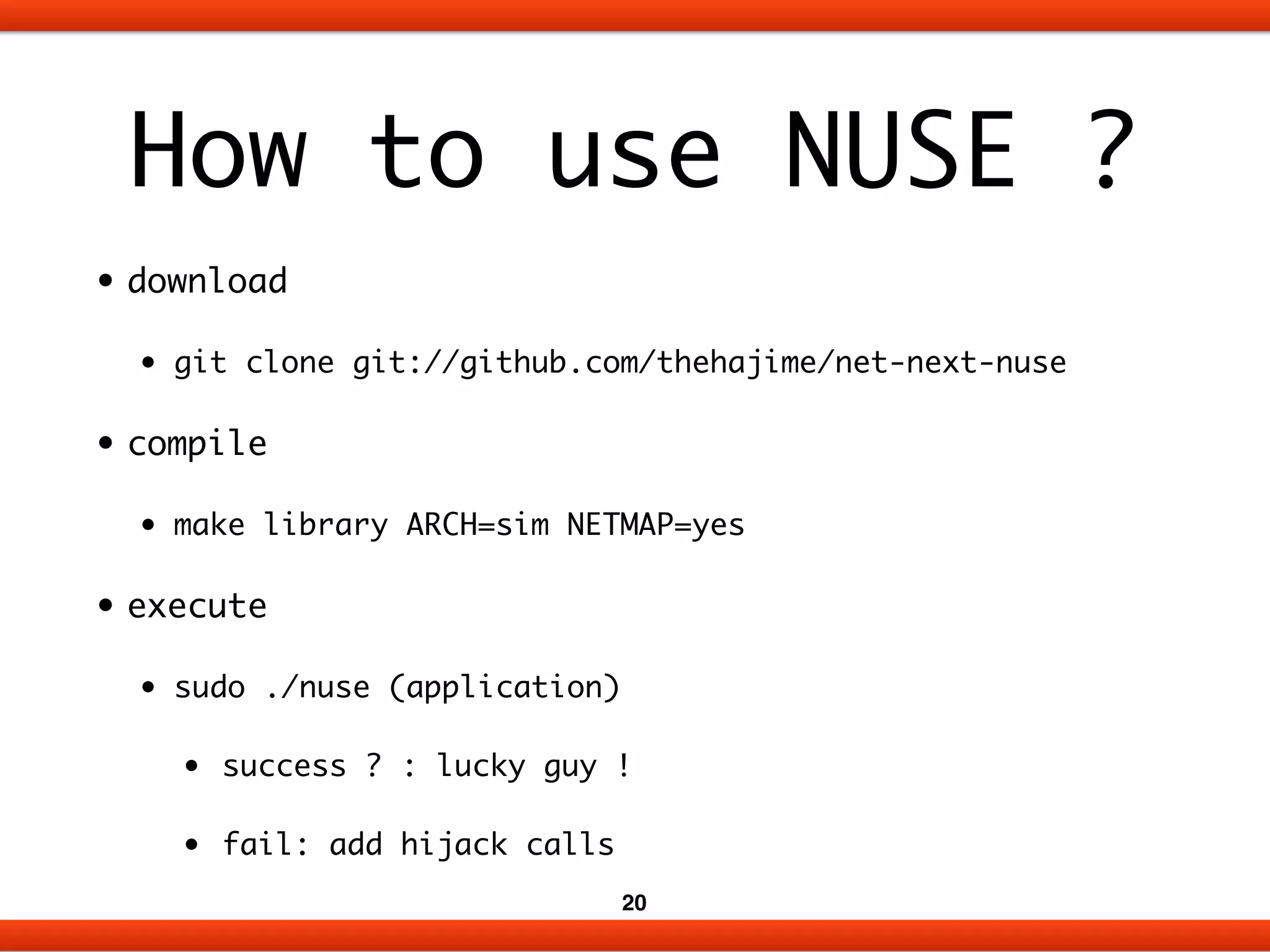 Network Stack in Userspace (NUSE) | PPT