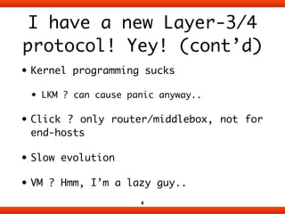 Network Stack in Userspace (NUSE) | PPT