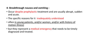 Nusea and vomiting supportive ppt | PPTX