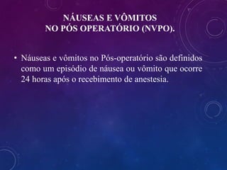 Náusea e vômito: Assistência de enfermagem | PPTX