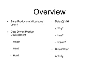 Data Driven Product Development | PPTX | Internet | Computing