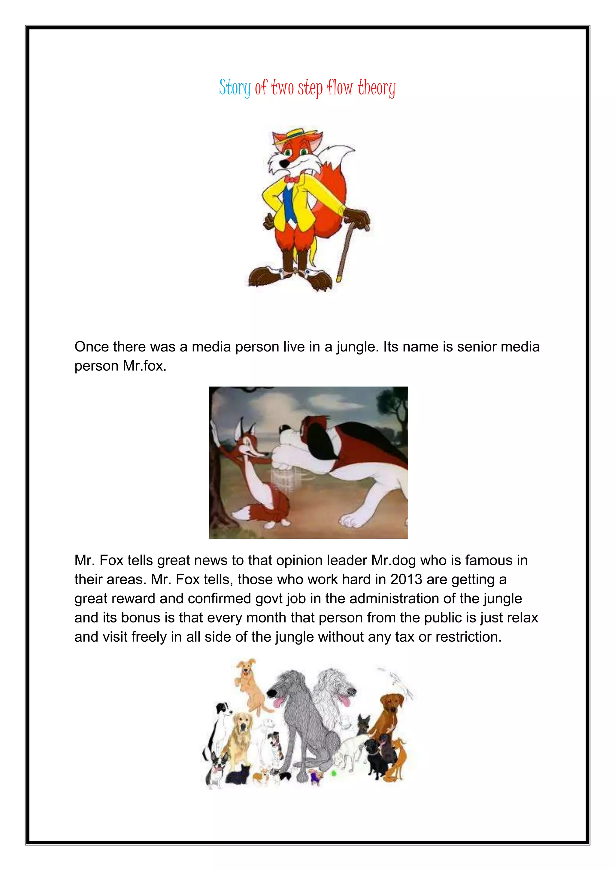 two step flow theory story | DOCX